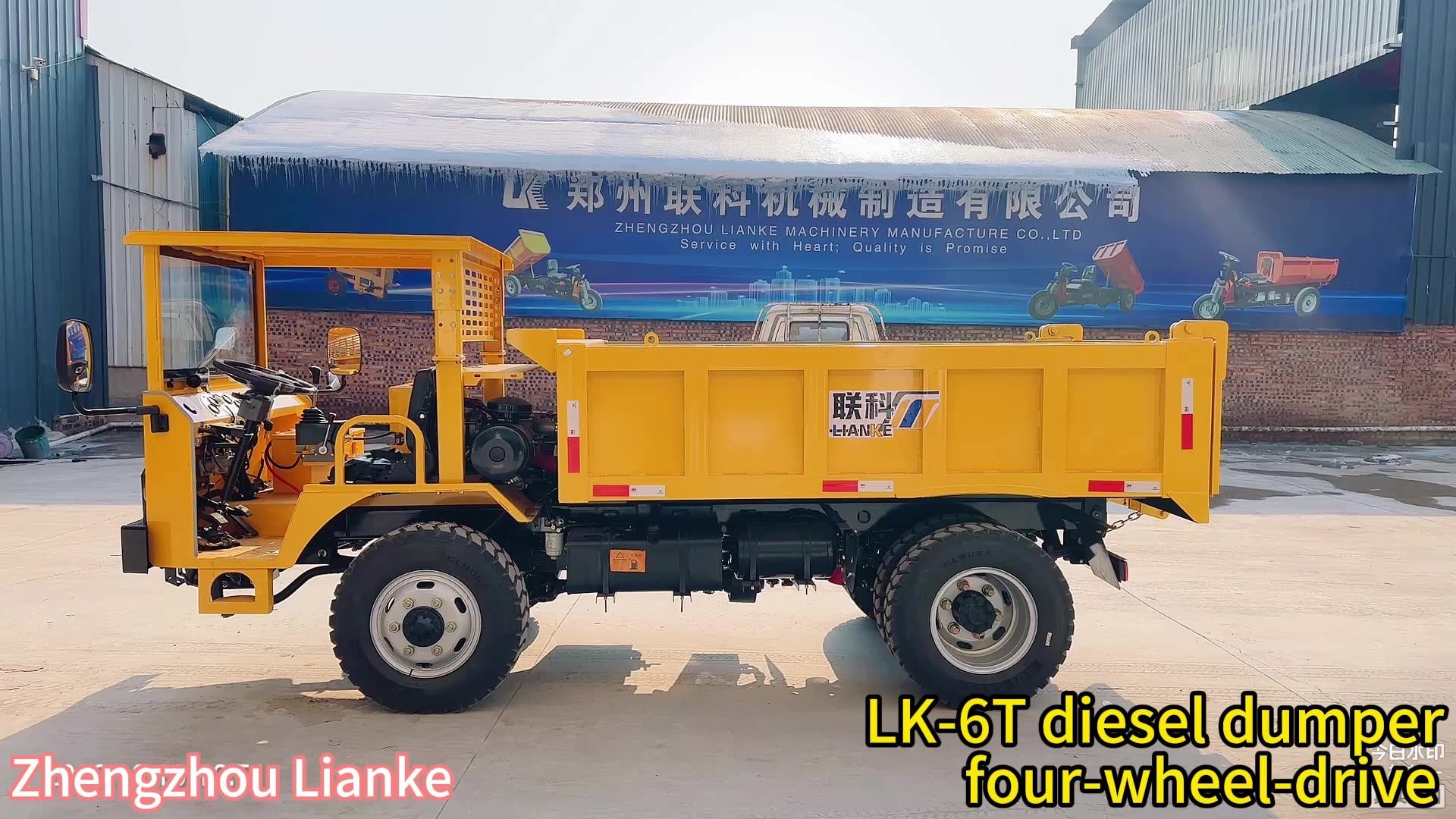Six Wheel Dumper Machine 6 Wheel 4wd Diesel Dumper/4x4 Diesel Hydraulic ...