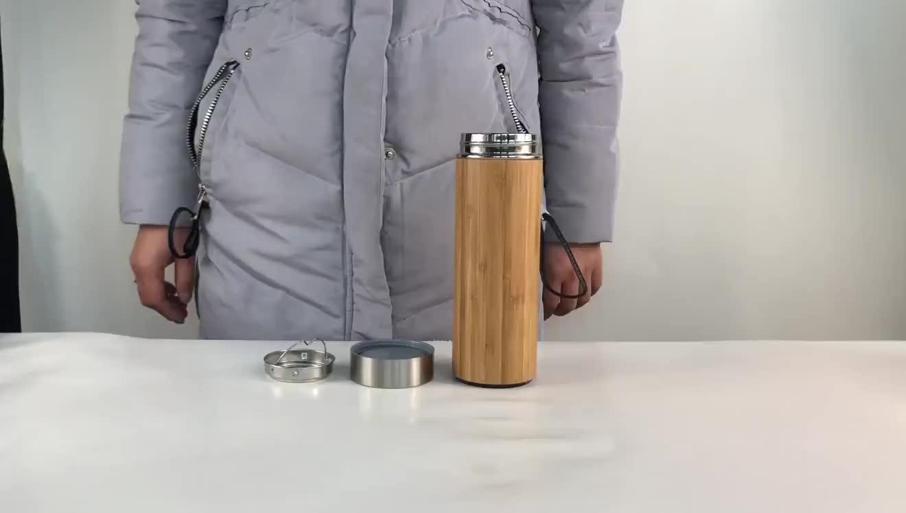 17oz Stainless Steel Thermos Mesh Filter Fruit Infused Water Flask ...