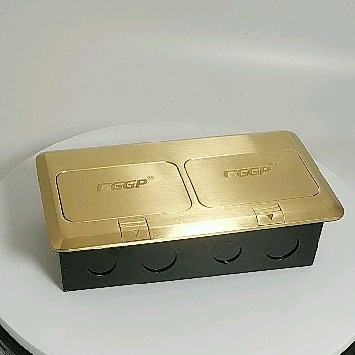 Dual / Double Floor Mounted Electrical Pop Up Outlet Socket With ...