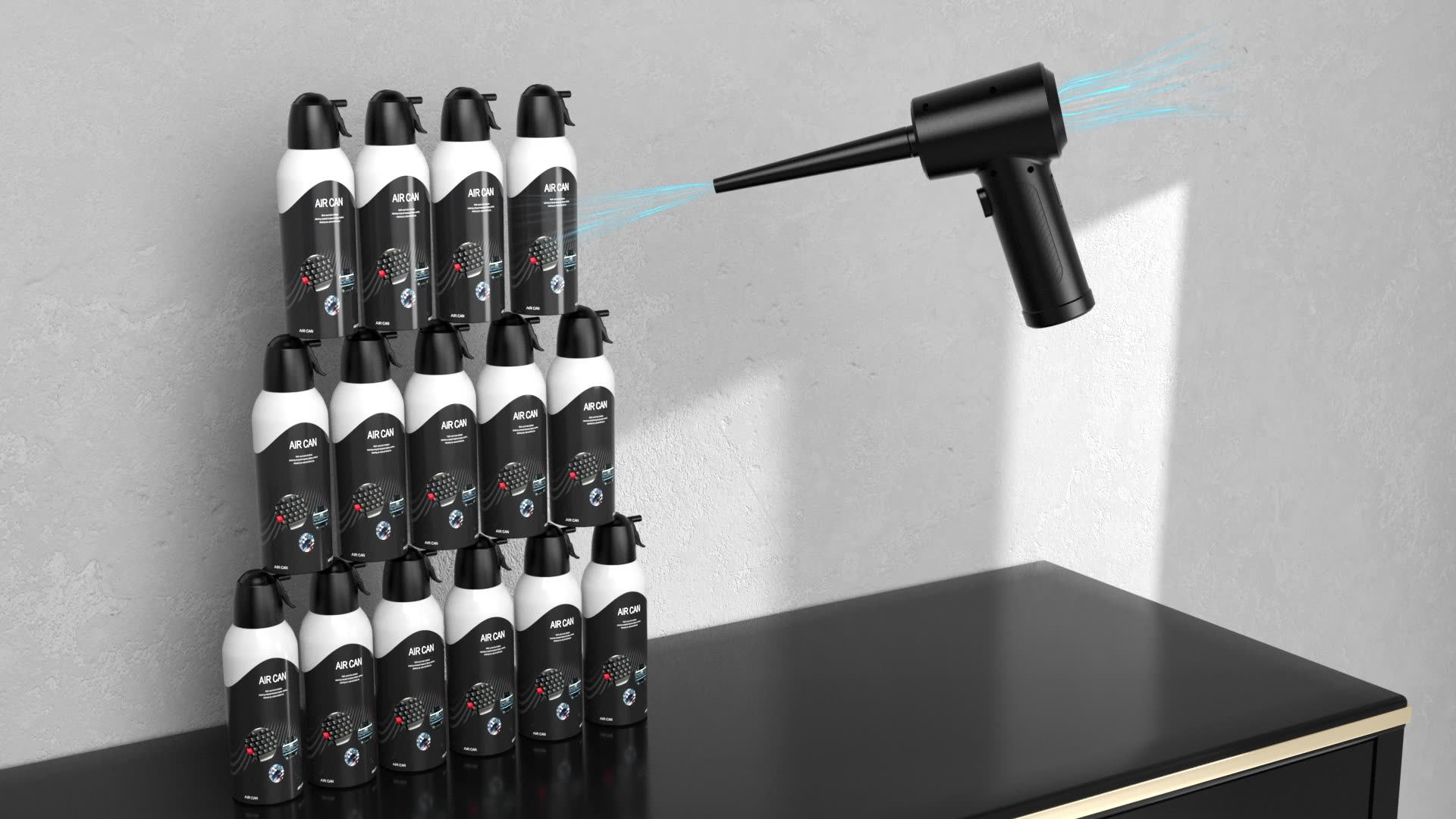 Rechargeable Portable Electric Dust Blower Compressed Computer Cleaner ...