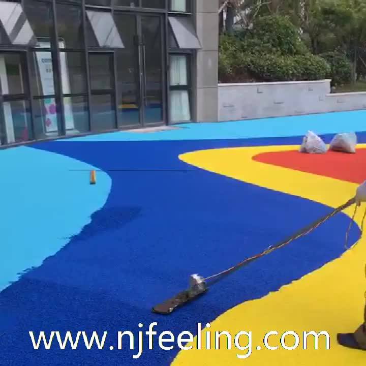 Epdm Rubber Paver Machine Paver Laying Machine For Rubber Granule ...