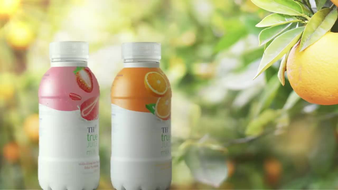 Th True Juice Milk Natural Strawberry 300ml Organic Soft Drinks Pet ...