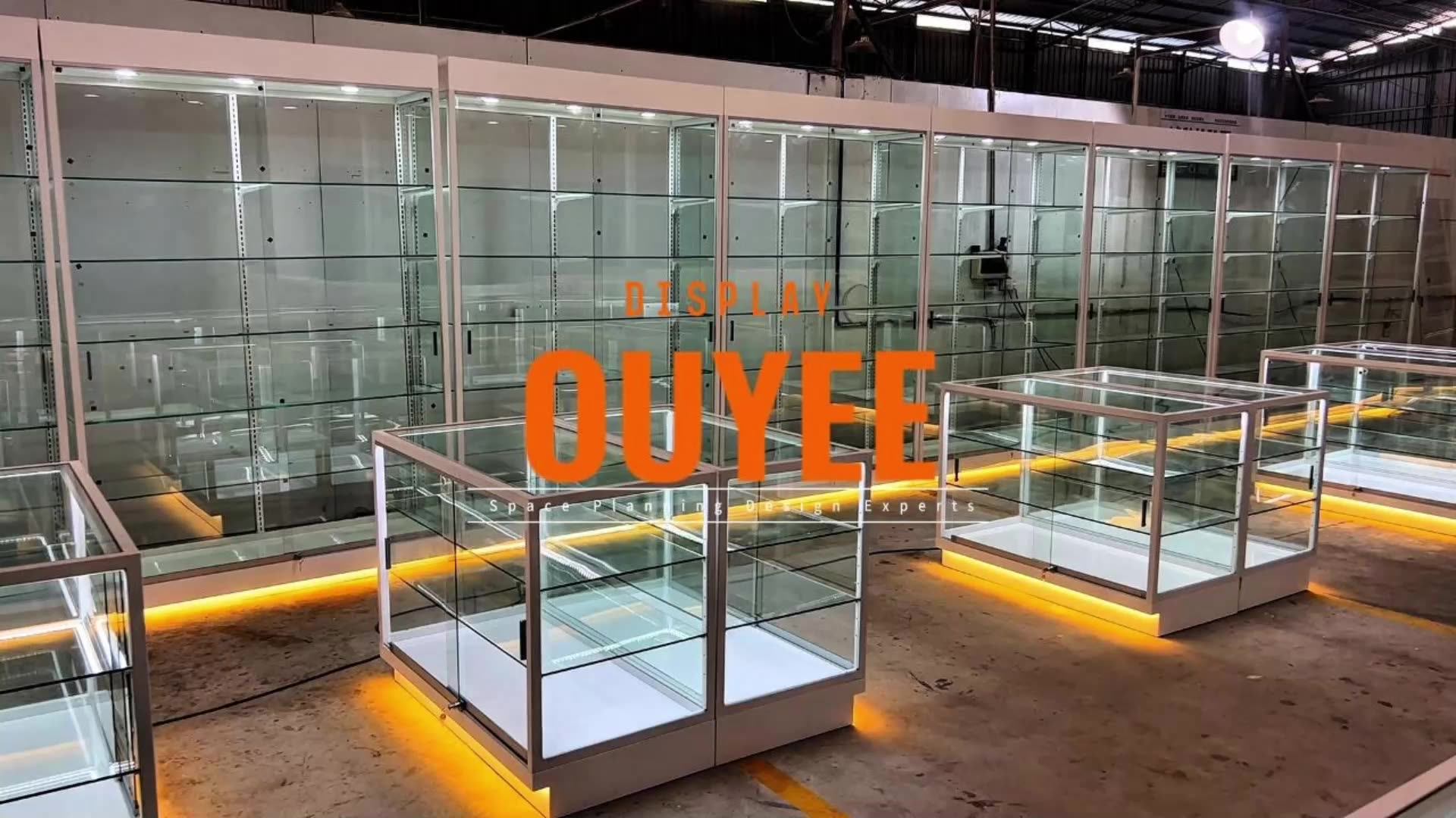 Show Case Smoke Shop Cigarette Shelving Led Display Glass Showcase ...