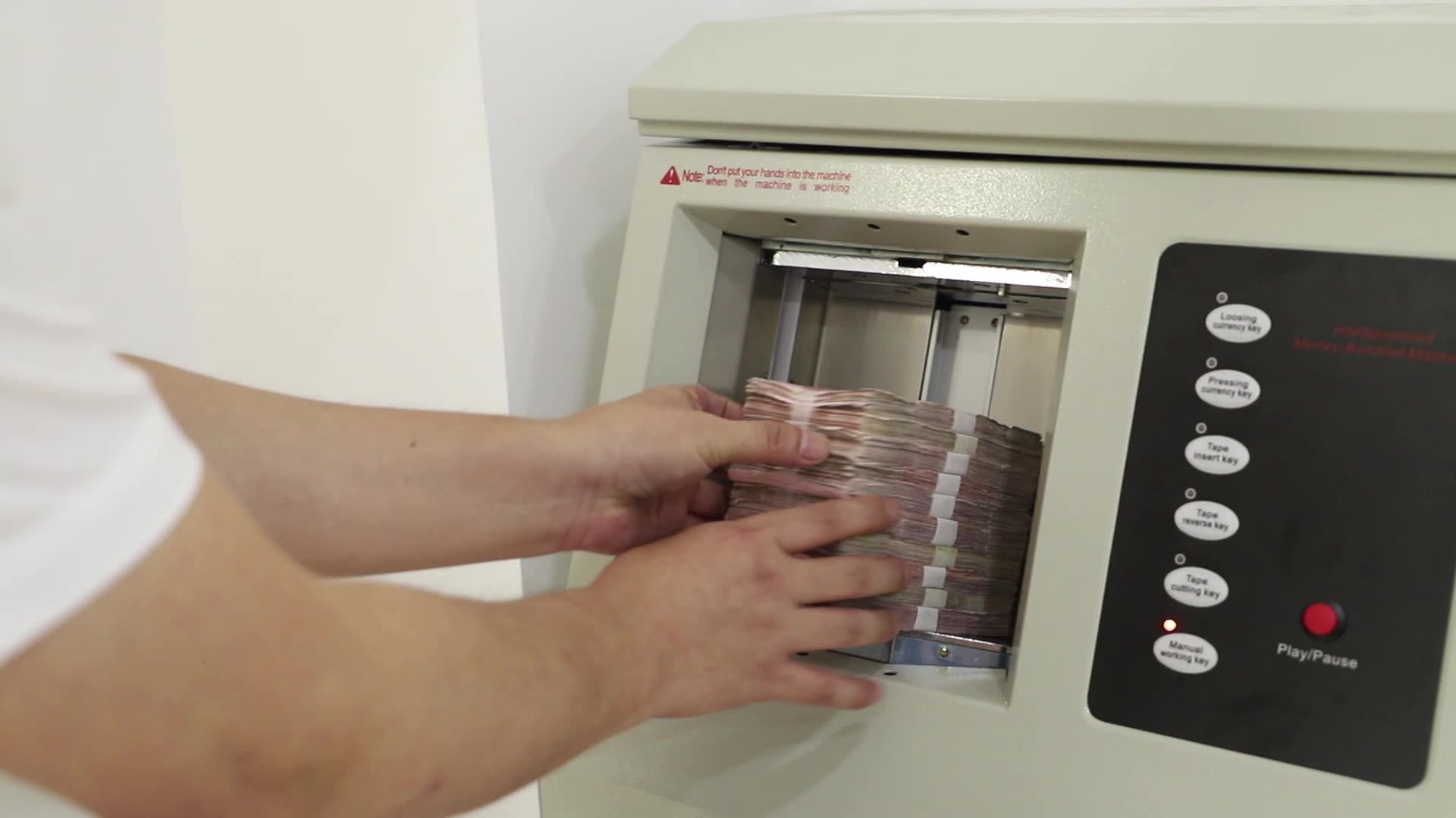 Cash Counting Machine With Printer Automatic Banknotes Pp Strapping ...