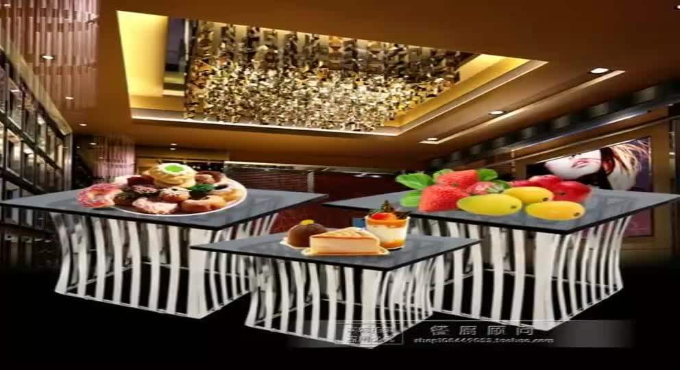 Banquet Elevation Food Display Catering Risers Set Luxury Gold Plated ...