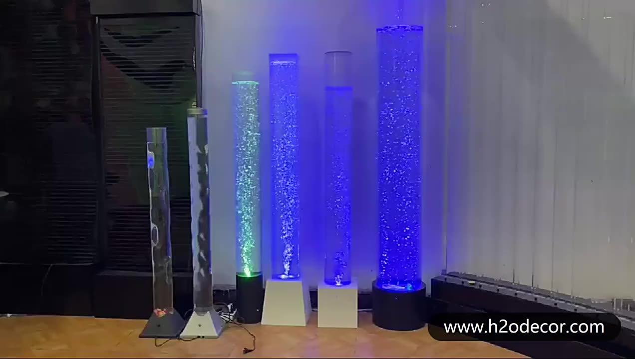 Acrylic Water Bubble Round Tube Wedding Water Bubble Column - Buy Water ...