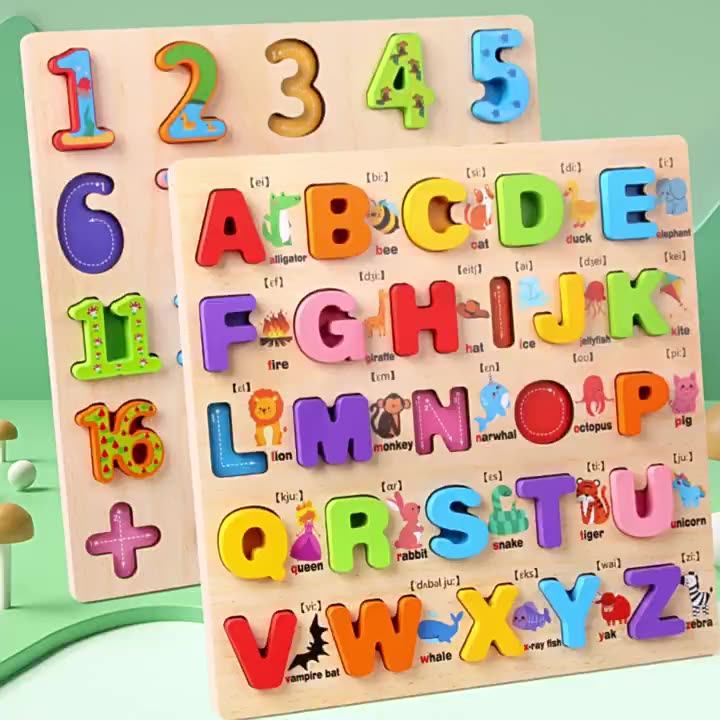 Baby Alphabet Abc And Number Learning Toys For Kids Early Educational ...