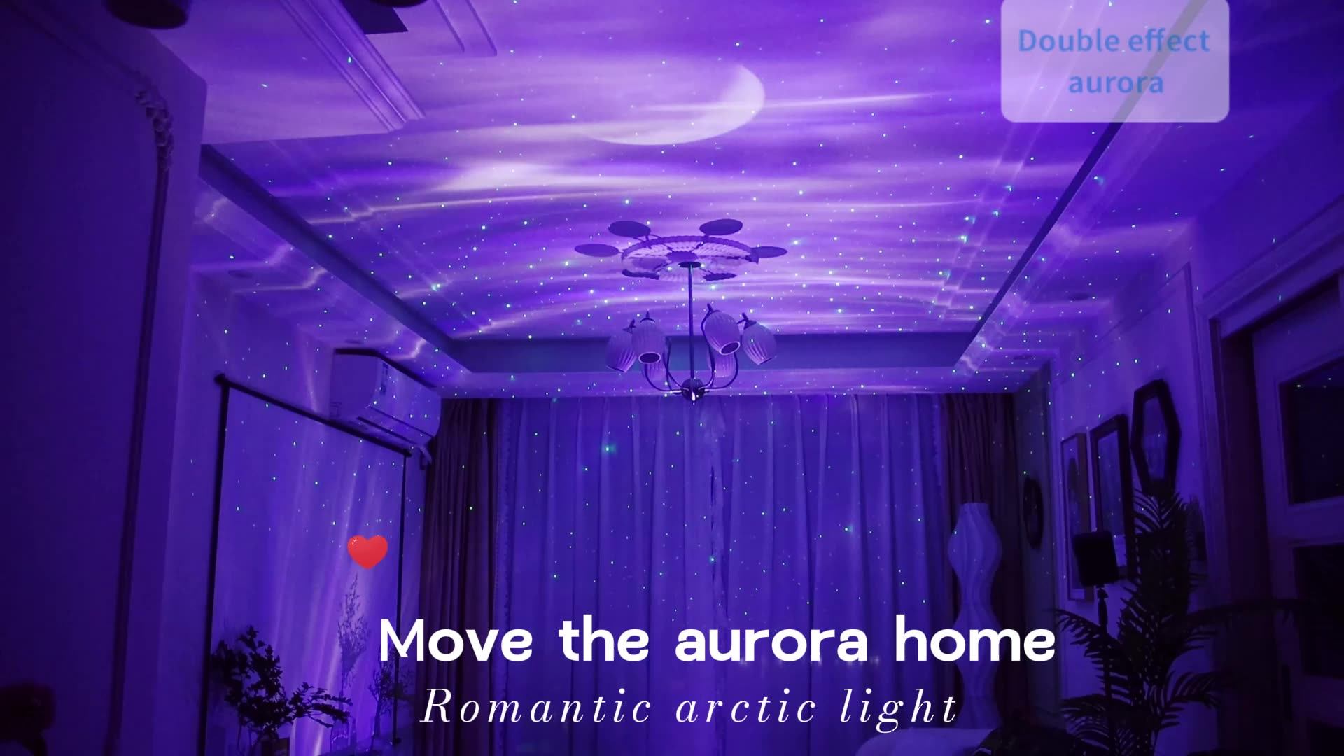 Egogo 3d Double Effect Galaxy Projector Aurora Projector Rechargeable ...