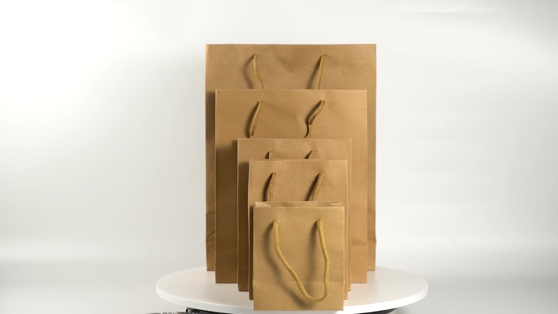 Custom Brown Paper Shopping Bags - Buy Custom Brown Paper Shopping Bags ...