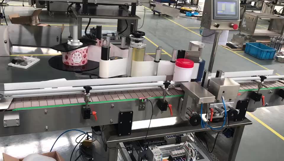 Label Printing Machine Roll Sticker Type Labeling Machine For Round ...