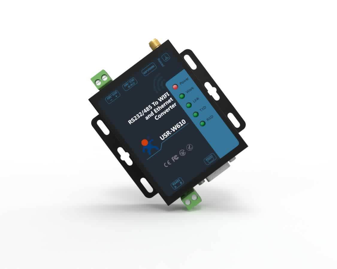 Usr-w610 Industrial Wifi To Rs485/ Rs232 Serial And Ethernet Converter ...