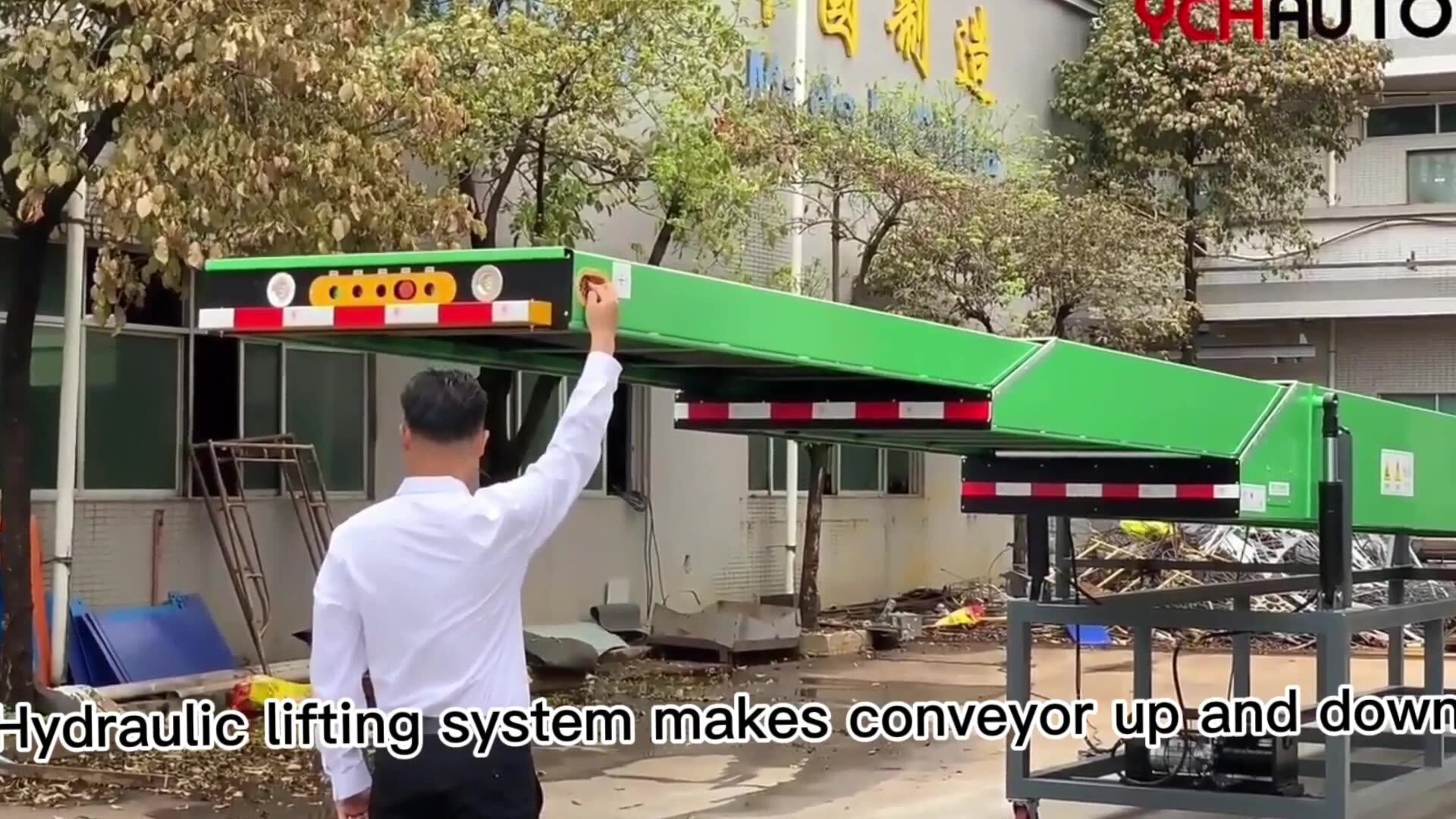 Container Loading Telescopic Belt Conveyors Heavy Bag Carton Box ...