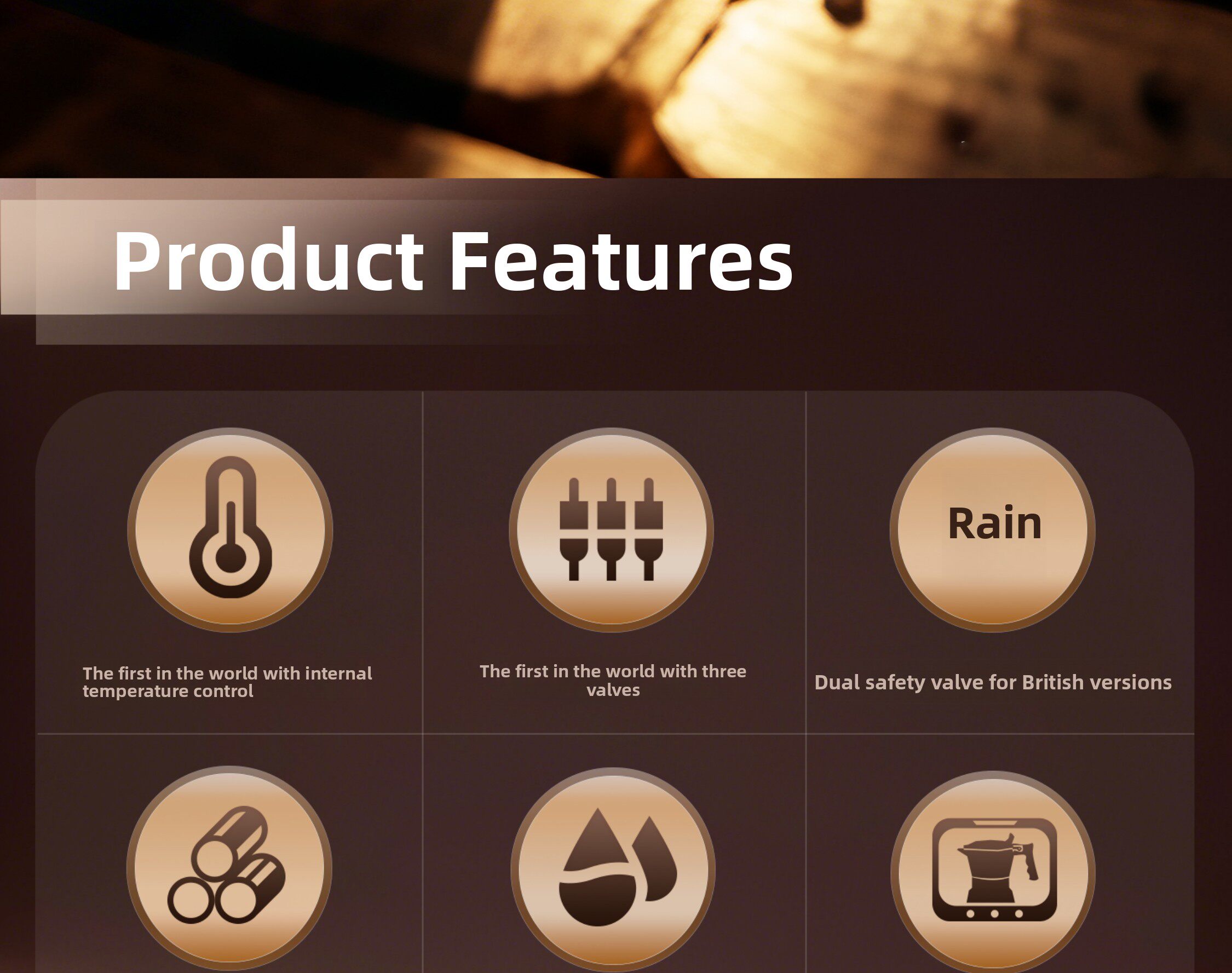 Colbro Pure Stainless Steel Moka Pot Camping Three-Valve Coffee Maker ...