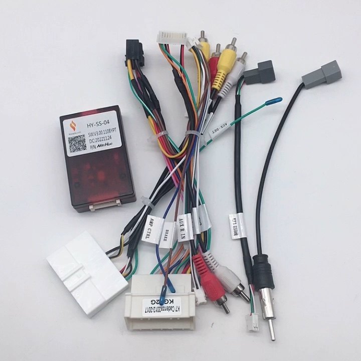 Car Complete Cable 24pin 40pin Adapter Auto Android Player Wiring ...