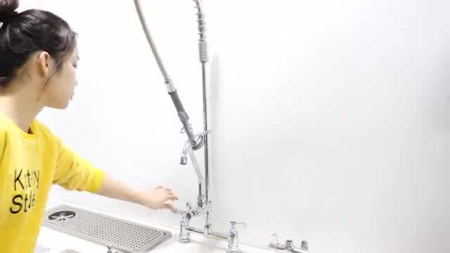 Commercial Pull Out Sink Dishwasher Mixer Kitchen Pre Rinse Water ...