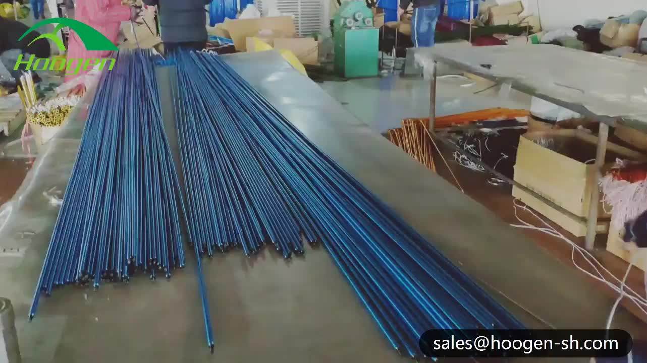 Round Telescoping 2 Section Tube With A Spring Button Lock - Buy Round ...