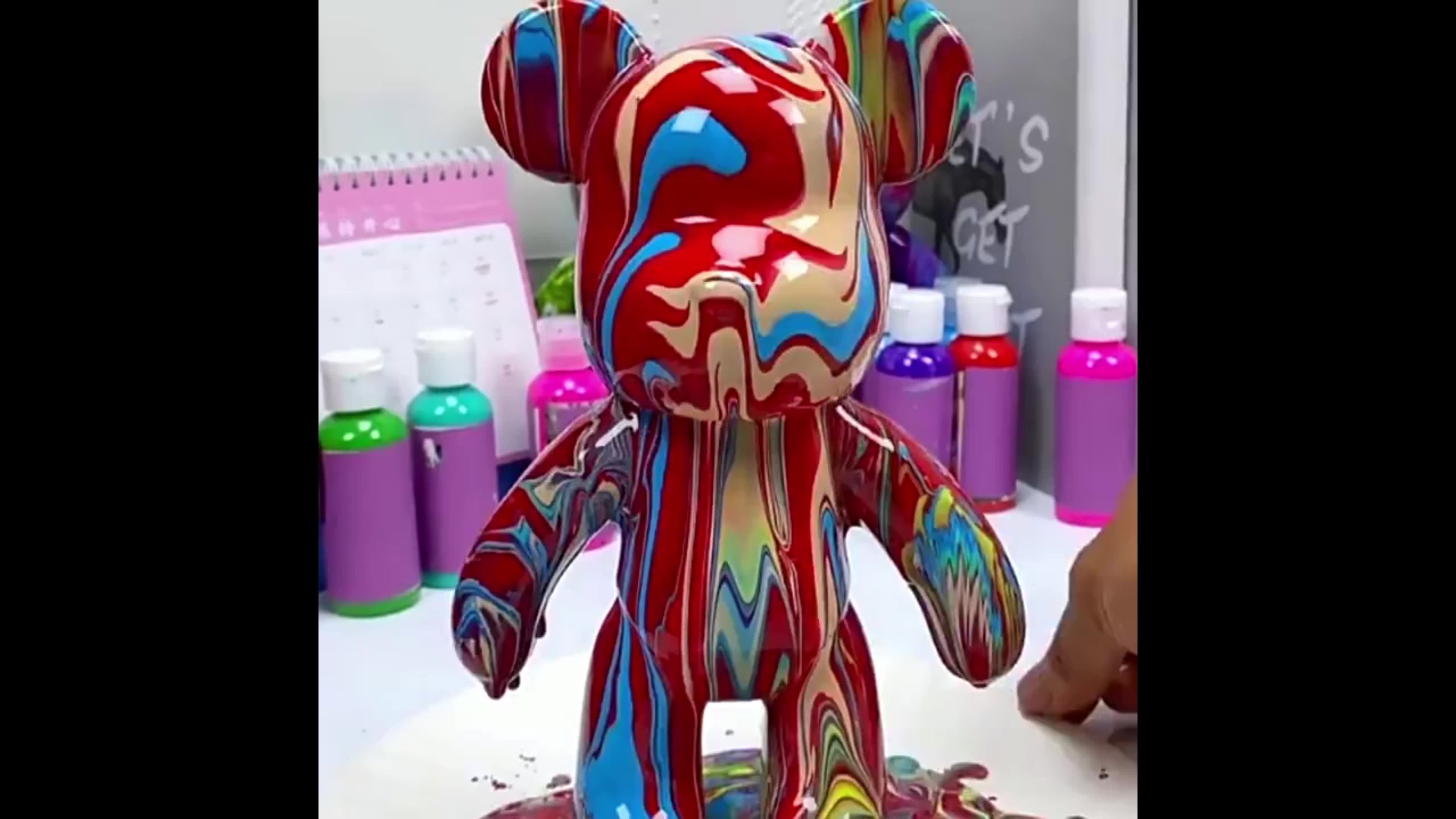 Yiheyi 2024 Best Selling Diy Creative Fluid Bear New Arrival White ...