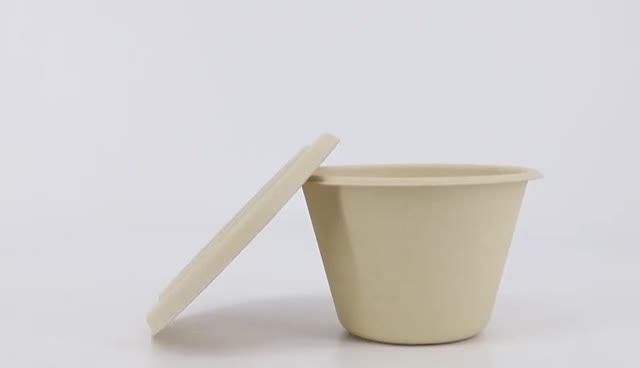 Customized Biodegradable Disposable 210ml Paper Pulp Fast Food ...