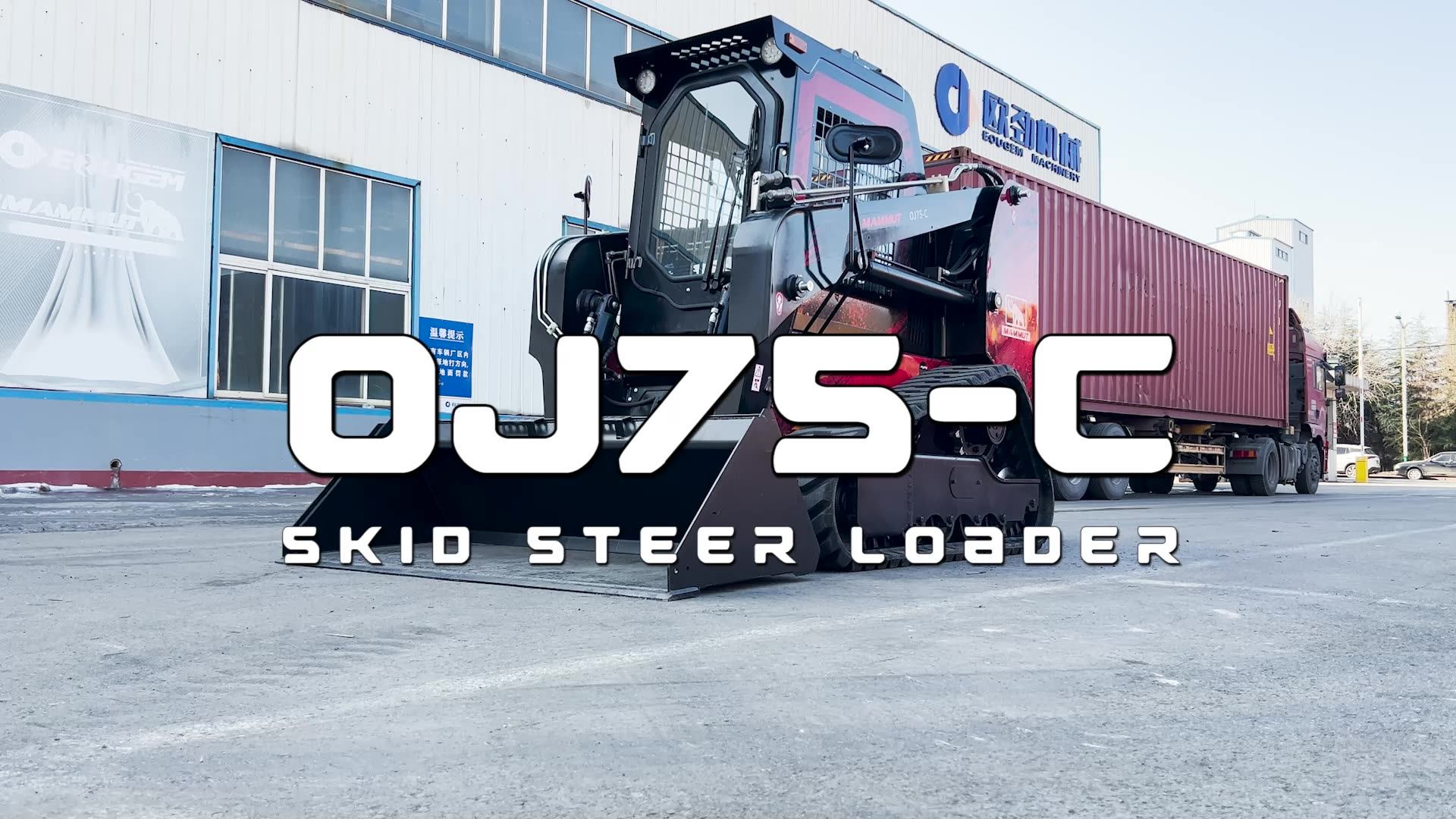 Bucket Skid Steer Loader Mammut Oj75-c 1050kg Crawler Loader Earth ...