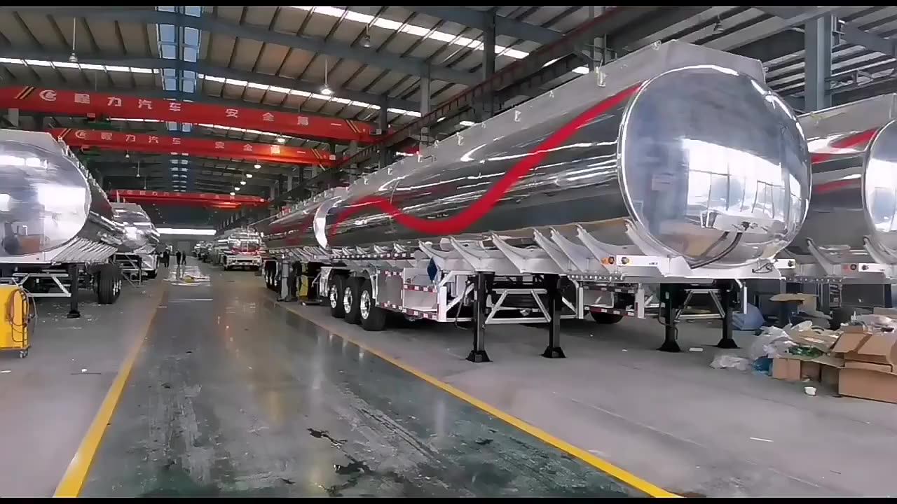 12 Wheels 42000liters 45tons Aluminium Fuel Crude Oil Tank Trailer 3 ...