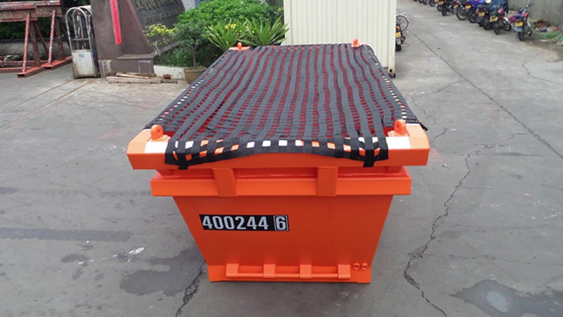 DNV 2.7-1 6.5CBM 13ft Offshore Waste Skip with Cargo Net and Sling ...
