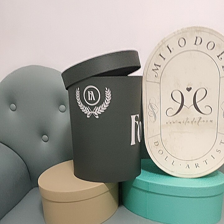 Custom Laminated Material Oval Box Cardboard Square Box With Foil For ...