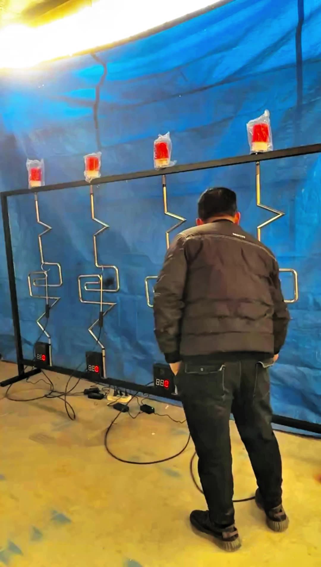 Nerve-wracking Electric Timer Electric Steady Shock Reaction Ring Toss ...