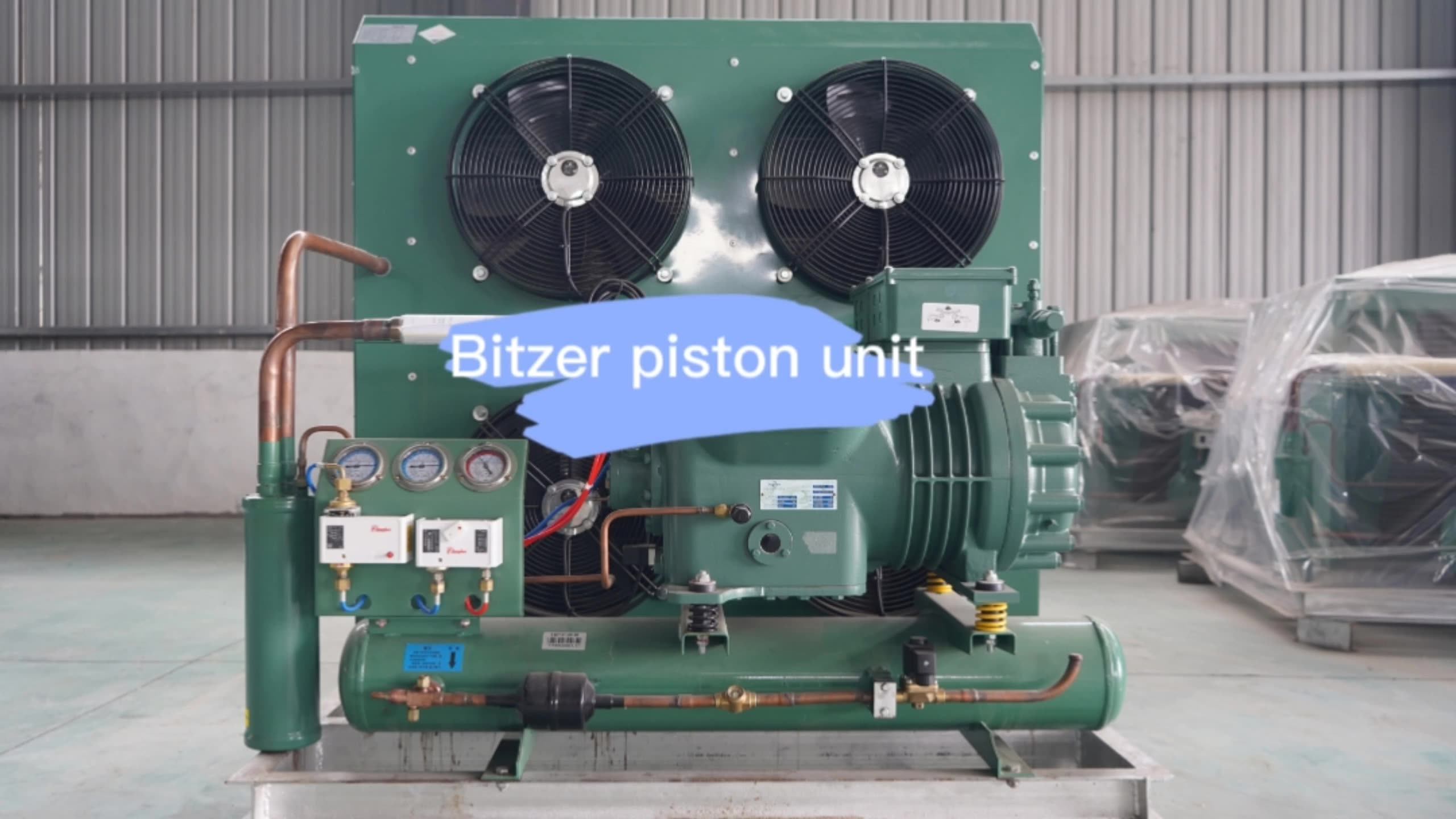 Cold Storage Refrigeration Compressor Bizel Semi-closed Piston Unit ...