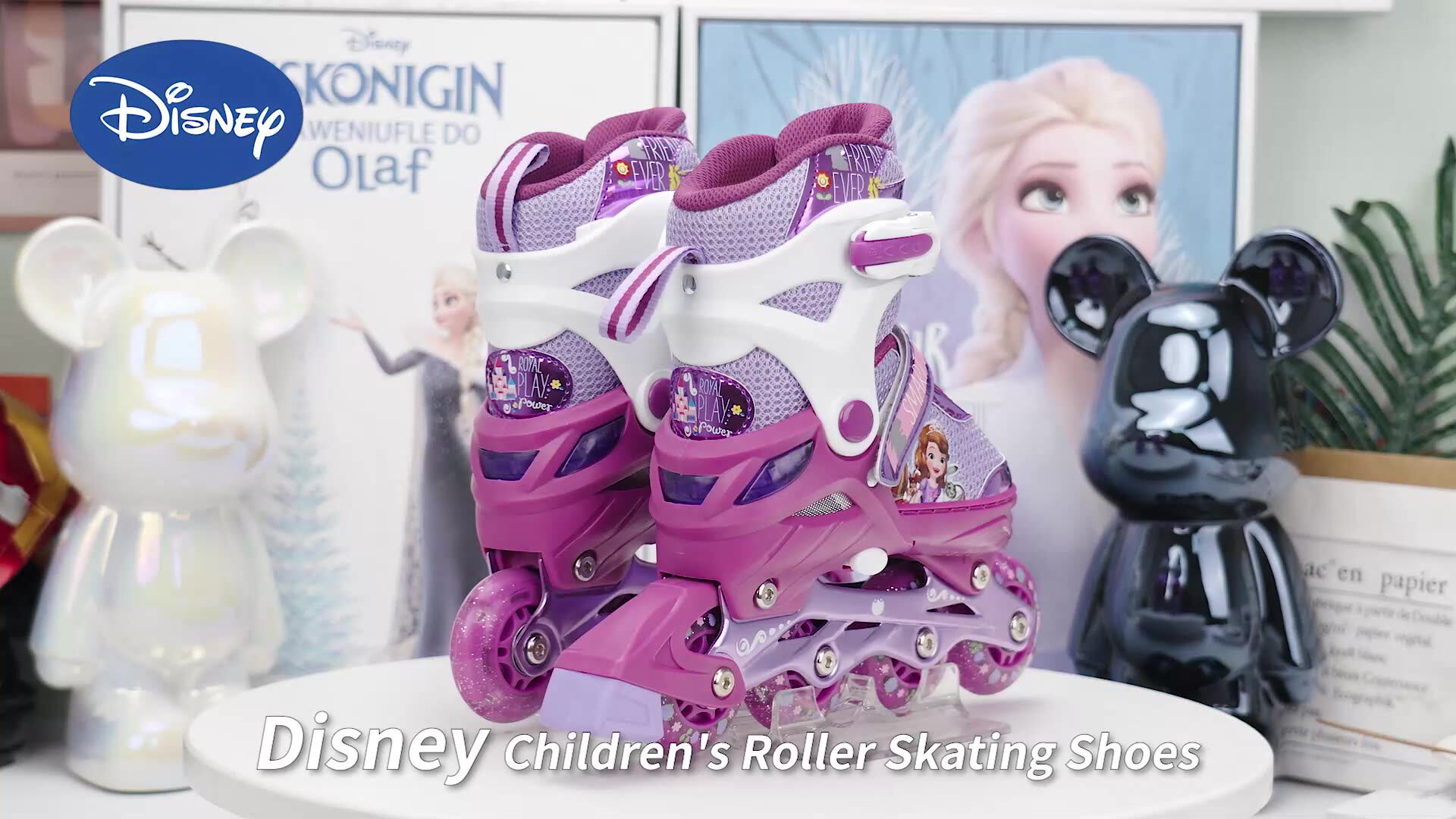 Disney Custom Inline Skates Professional Roller Sketing Speed Flashing ...