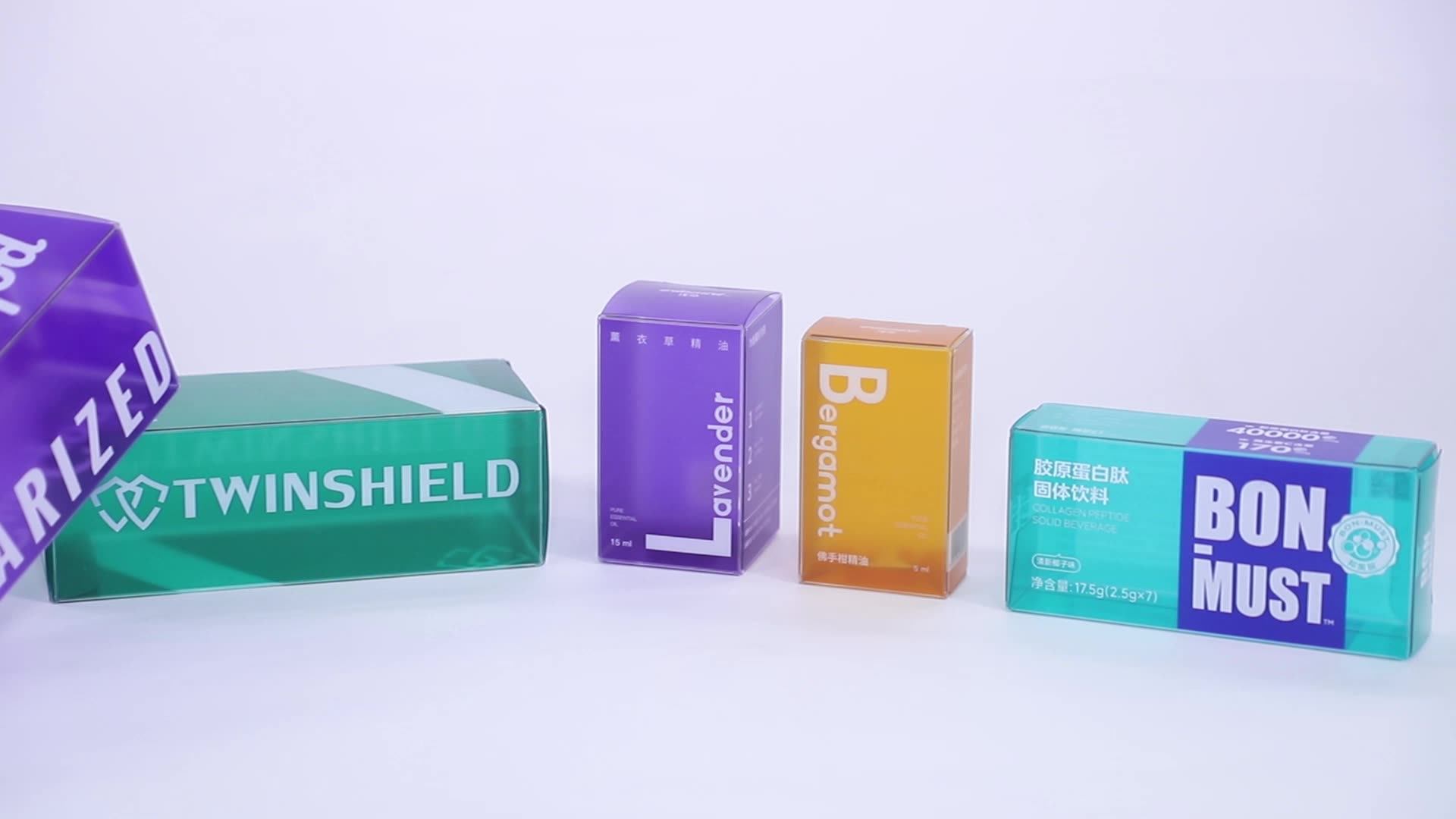 Transparent Plastic Printed Pvc Box Display Packaging Folding Acetate ...