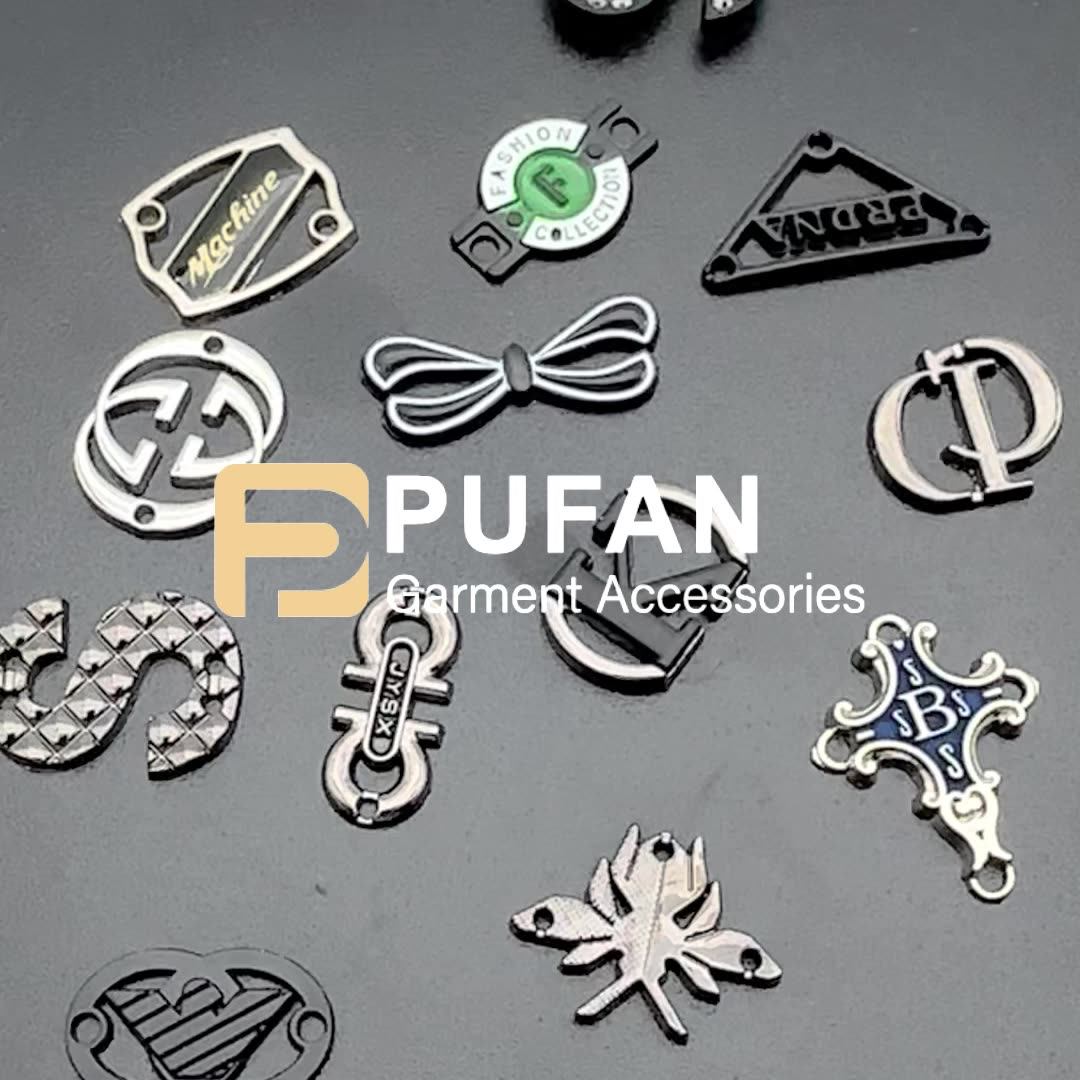 Fashion Plates Logo Design Metal Letter Tag Handbag Hardware Metal ...