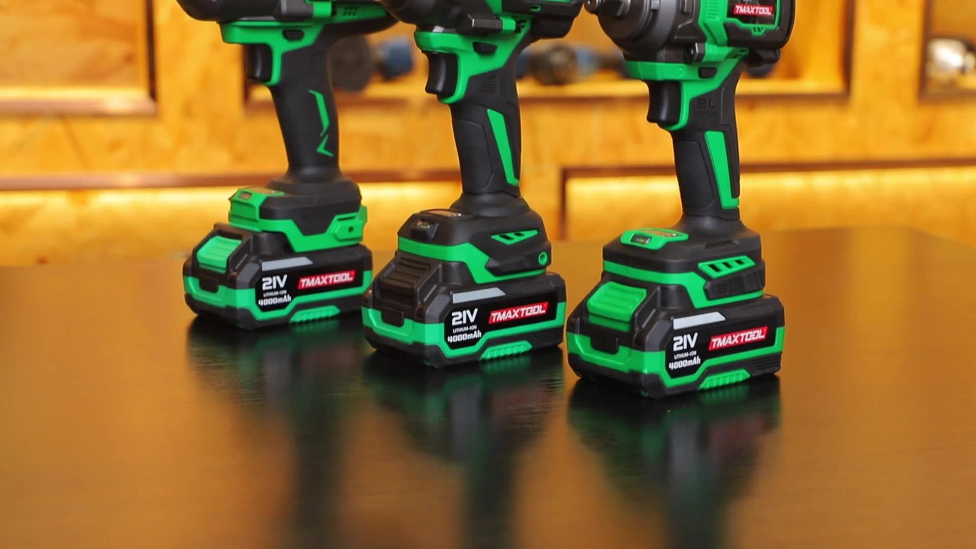 21v Brushless Li-ion Cordless Impact Torque Wrench 1/2 Inch 1000n.m ...