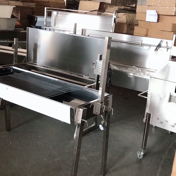Lamb Pig Goat Charcoal Barbeque Grill Spit Rotisserie Hog Roasting ...