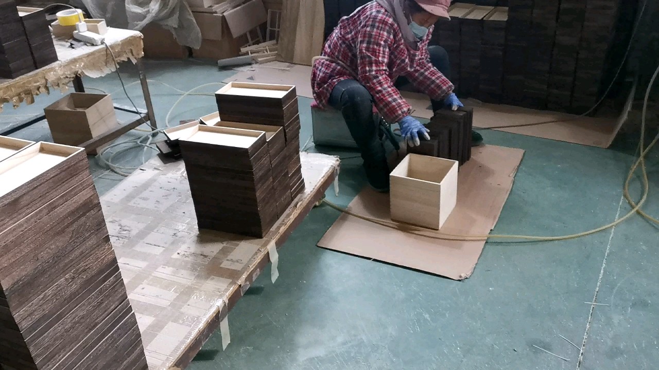 Christmas Cheap Wooden Birch Veneer Packaging Box Wood Gift Packaging ...