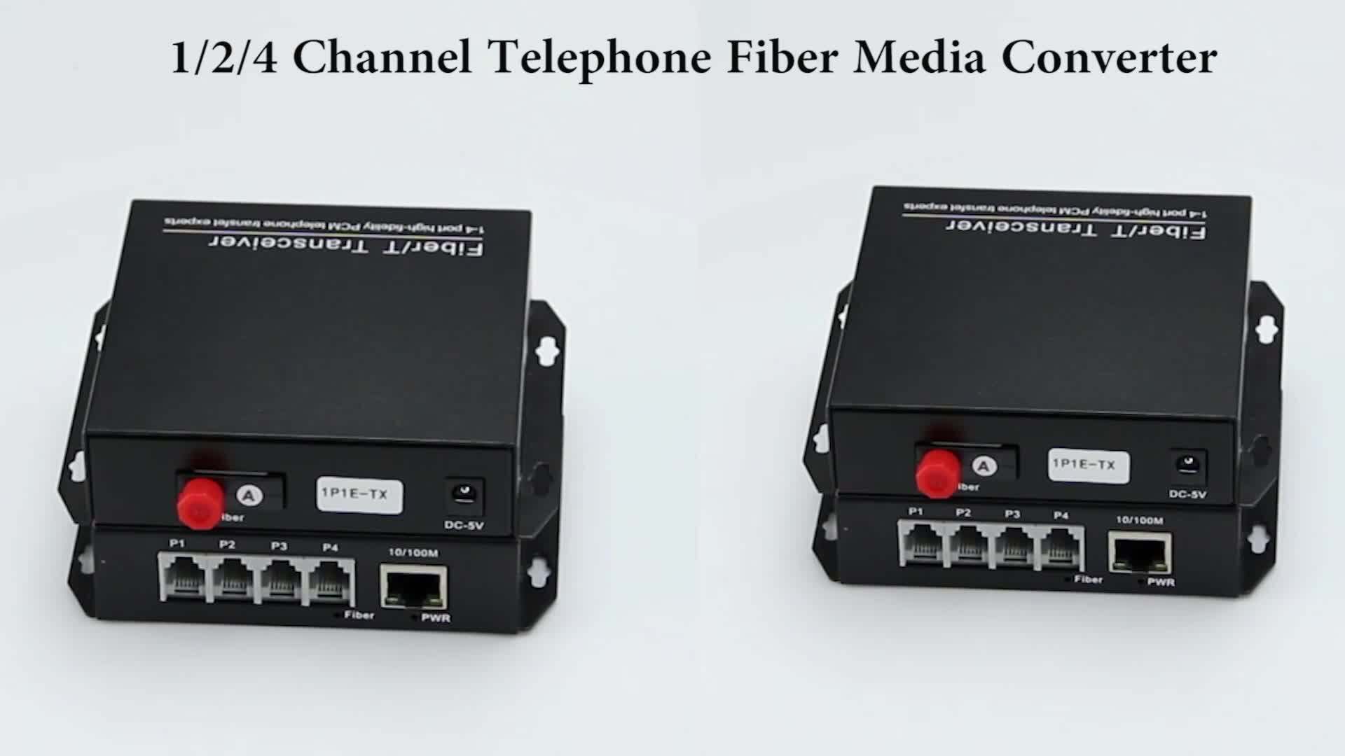2 Channel Telephone Telephone Fiber Optic To Rj11 Media Converter - Buy ...