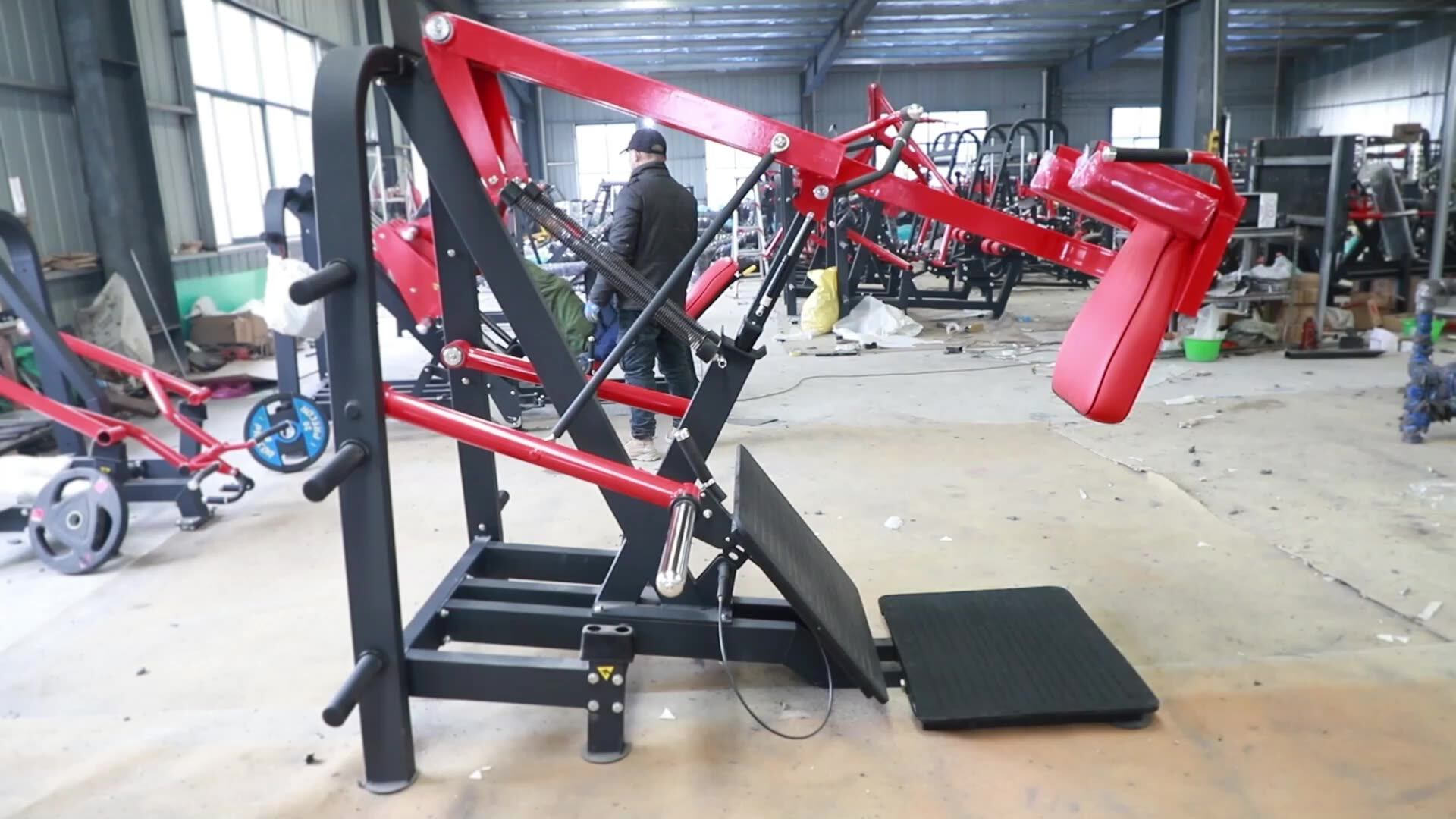 Heavy Duty Plate Loaded Super Pendulum Squat Thigh Muscles Training ...