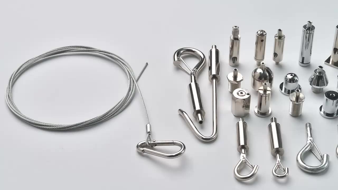 Cable De Acero Inoxidable De Alta Tensión,2mm,Montaje De Cuerda De Alambre De Seguridad Con ...