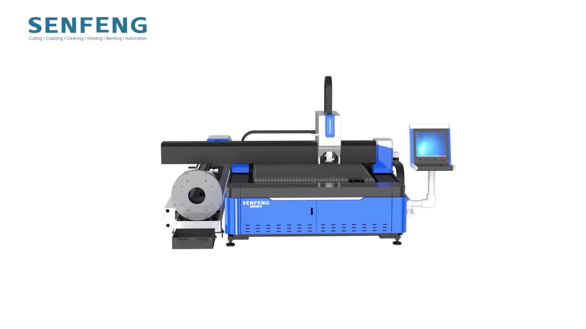 Senfeng 3015m Fiber Laser Sheet And Tube Cutting Machine For Metal ...