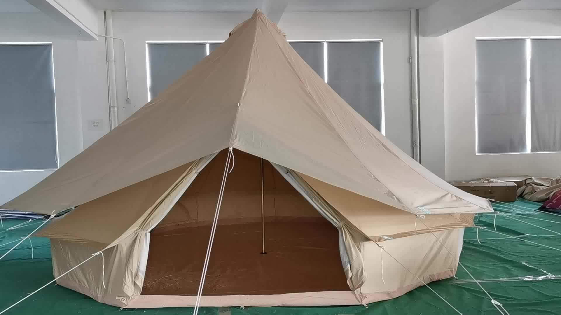Hot Wholesale Cotton Tipi Outdoor Canvas Bell Tent For Sale - Buy Bell ...