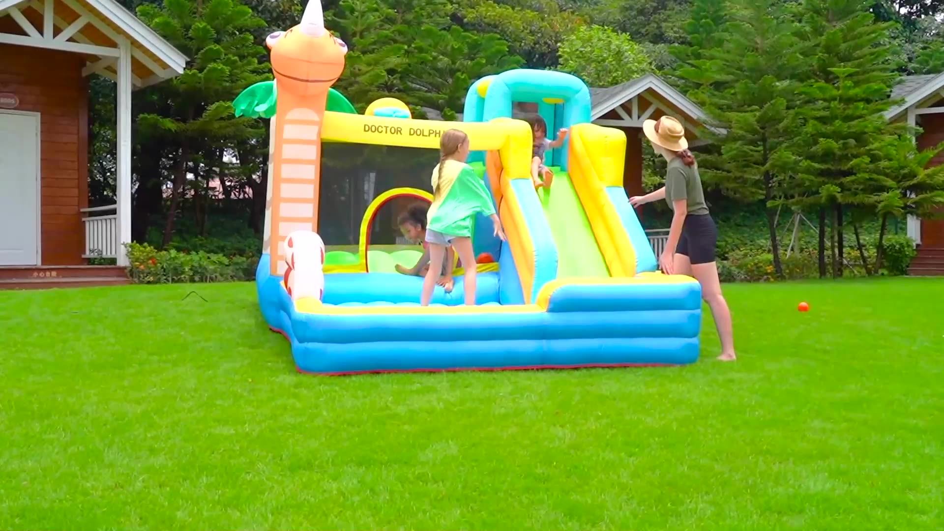 Wholesale Backyard Kids Inflatable Slide For Adults Kids Bounce House ...