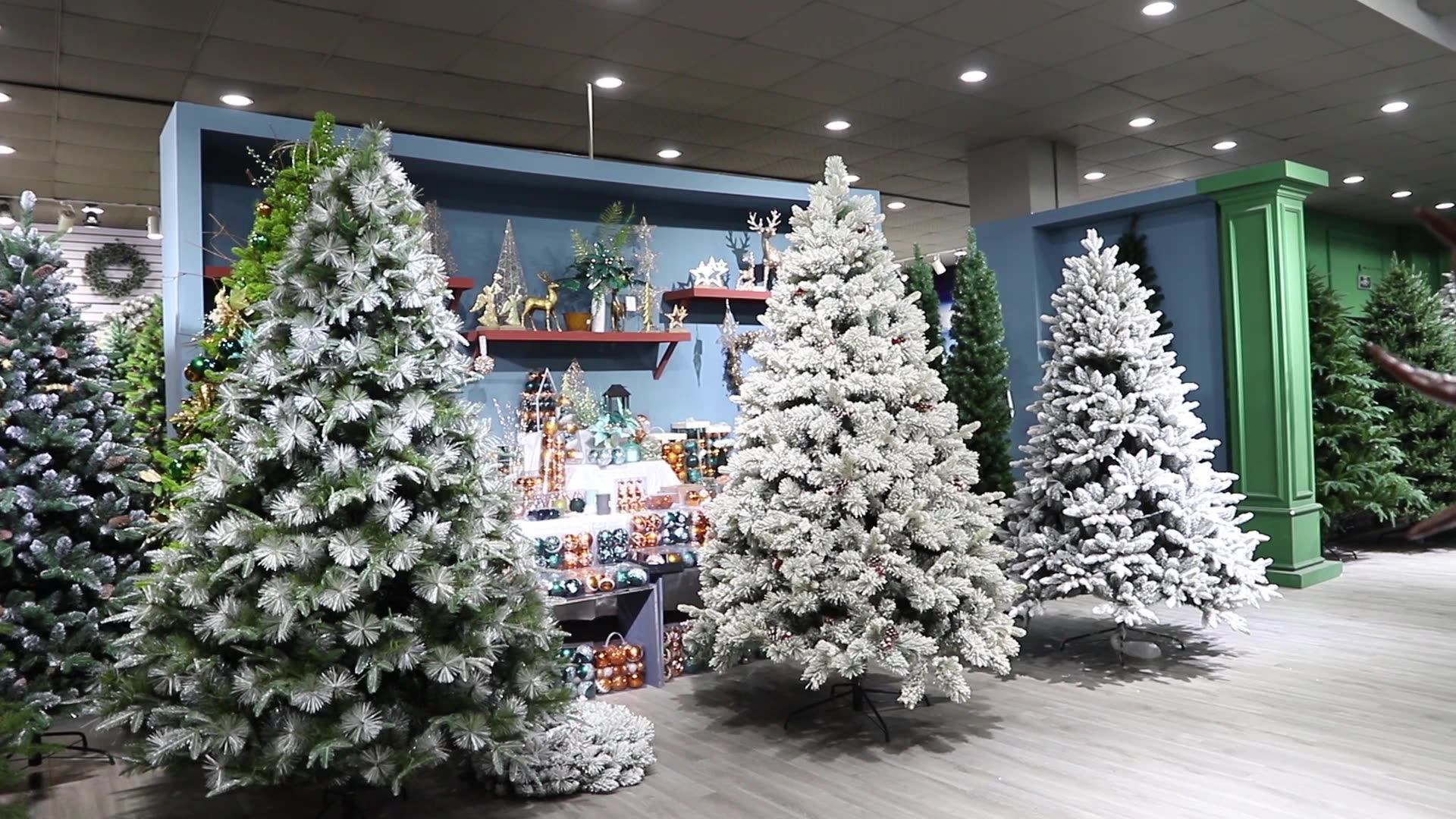 New Christmas Decorations Luxury Automatic Pvc 700 Led 7.5ft Artificial ...