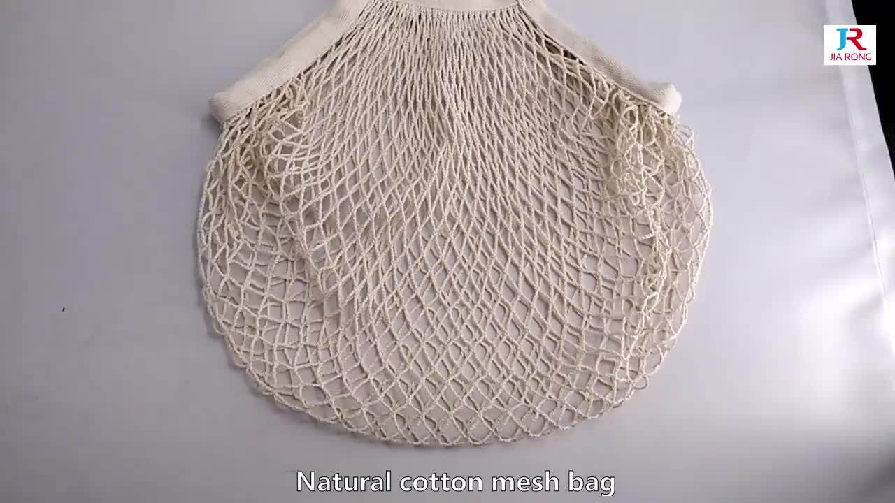 Oem Odm Cotton Reusable Net Shopping Tote String Mesh Bag Organizer For ...