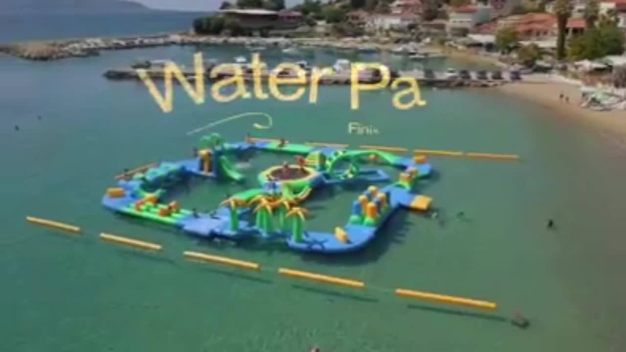 Big Size Aquapark Inflatable Water Park Floating Inflatable Wake Board ...