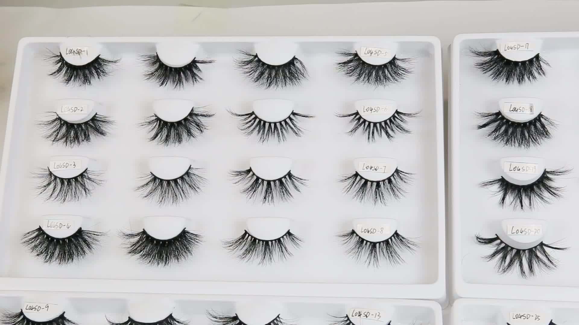 13-30mm 25mm Wholesale Real Eye Lashes Private Label 3d 5d Mink ...
