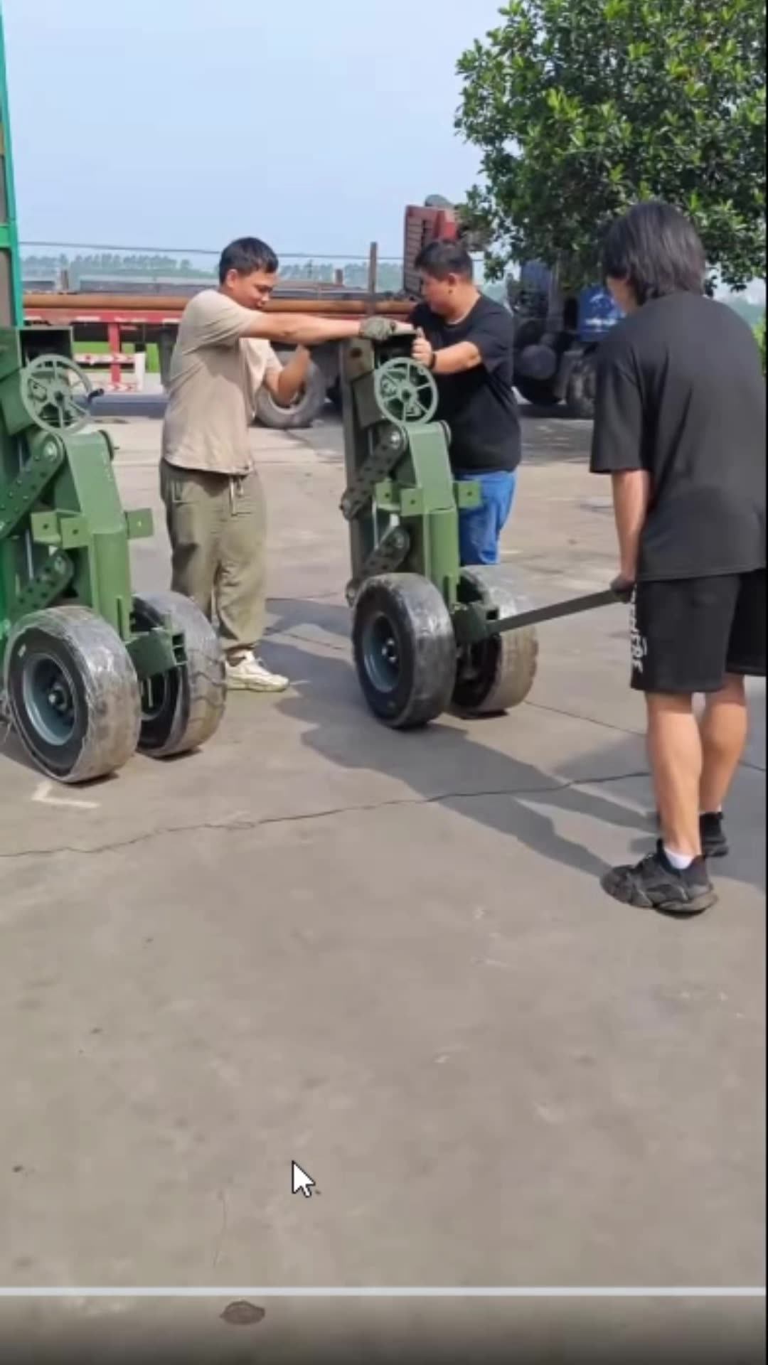 15 Tons Duty Hydraulic Lift Casters System Fit Into The Iso Corner ...