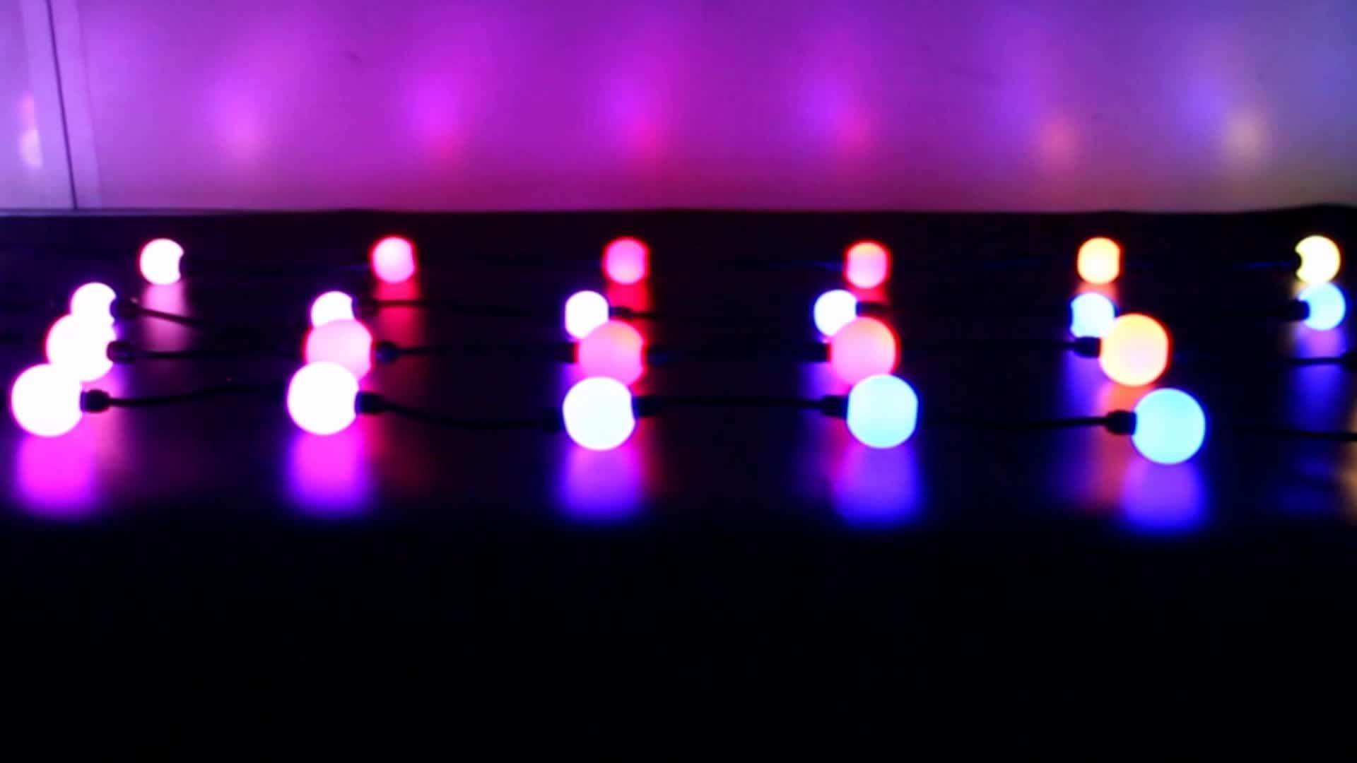 Led Crystal Magic Rgb Pixel Ball Light 3d Dmx Control Led String Ball ...