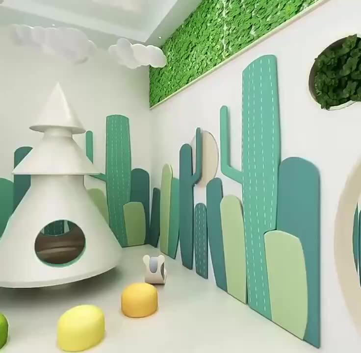 Anti Collision 3d Kids Room Decor Soft Wall Protector Padding For ...