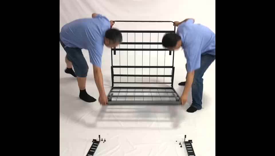 Customized Newest Design Foldable Base Metal Folding Single Bed Frame ...