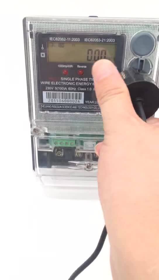 Black Color 2 Meters Straight Cable Iec1107 Protocol Smart Meter ...