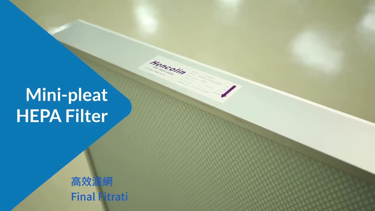 Hencolin Mini Pleat Air Filter Hepa Ulpa For Hospital And Cleanroom ...